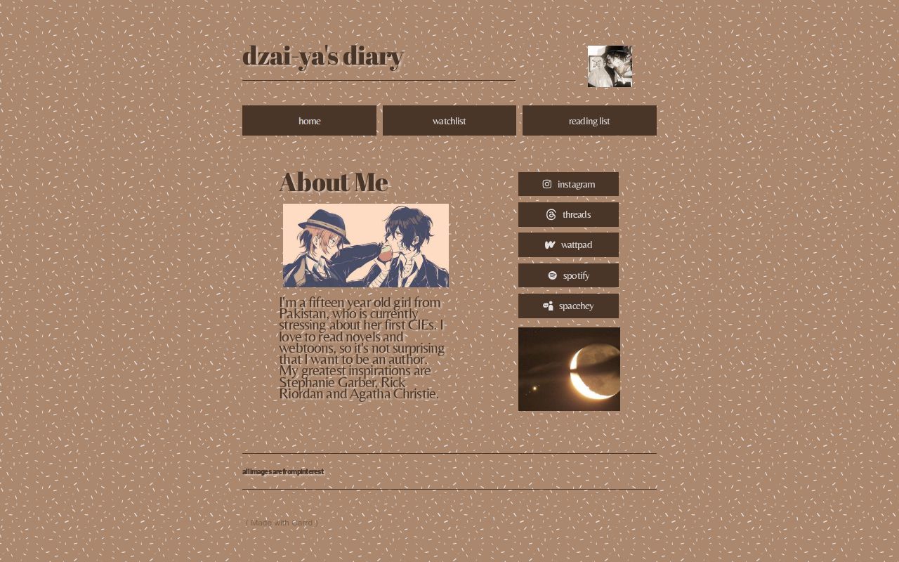 dzai-ya's diary